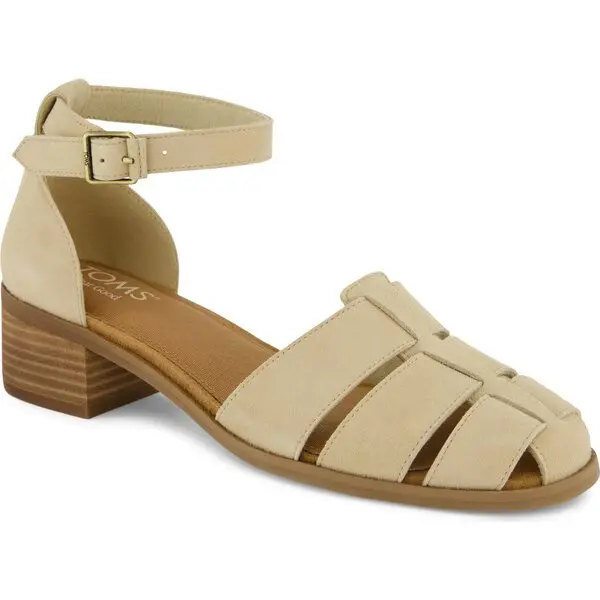 Toms Jaclyn Ankle Strap Fisherman Sandal - Light Beige
