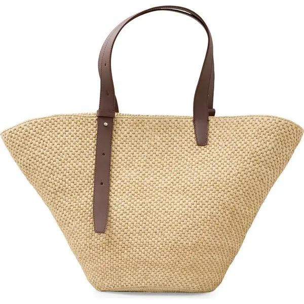 Lié Studio Large Bianca Raffia Tote - Natural