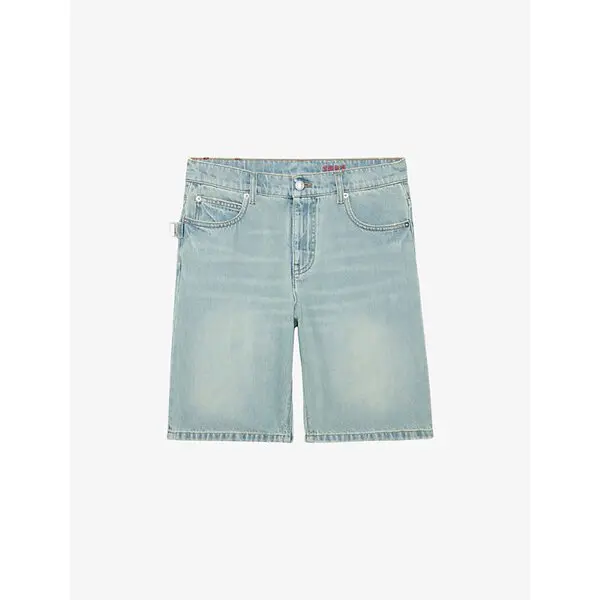 Zadig&Voltaire Sady Straight-leg Denim Shorts - Light Blue