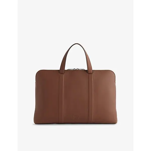 Paul Smith Slim Leather Briefcase - Tan