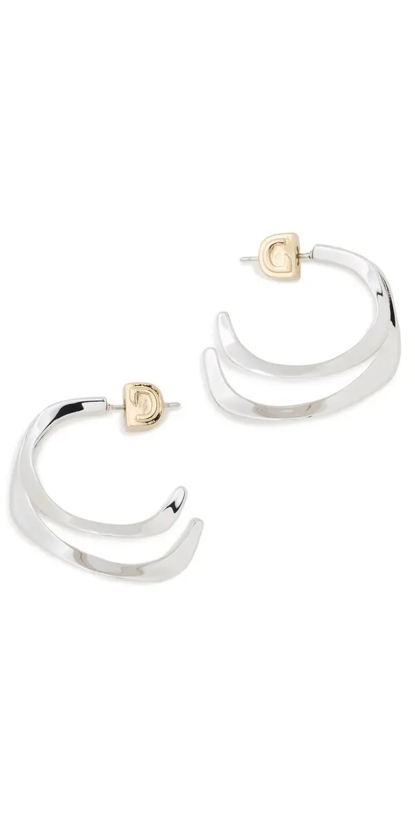 Demarson Sandro Hoop Earrings - Silver