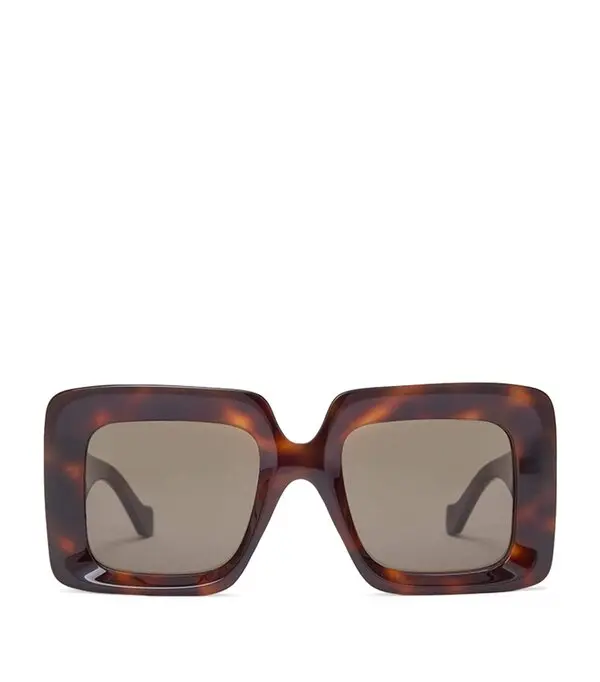 Loewe Bevelled Square Sunglasses - Brown