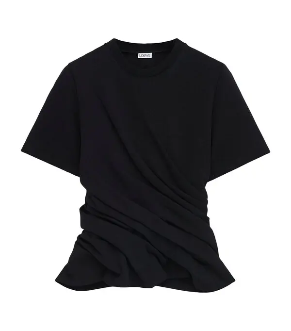 Loewe Twist-detail T-shirt - Black
