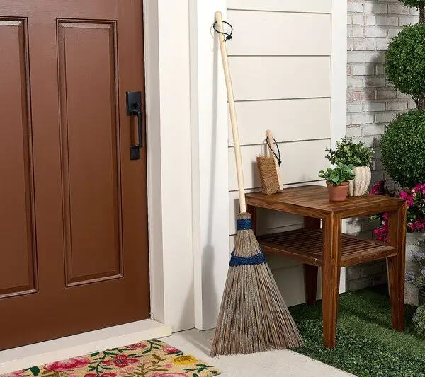 ULTIMATE INNOVATIONS BY THE DEPALMAS As Is Ultimate Innovations Coconut Palm Broom And Brush Set