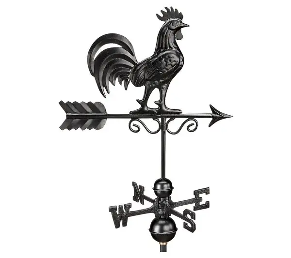 GOOD DIRECTIONS Bantam Rooster Weathervane Black Finish Go Od Directions