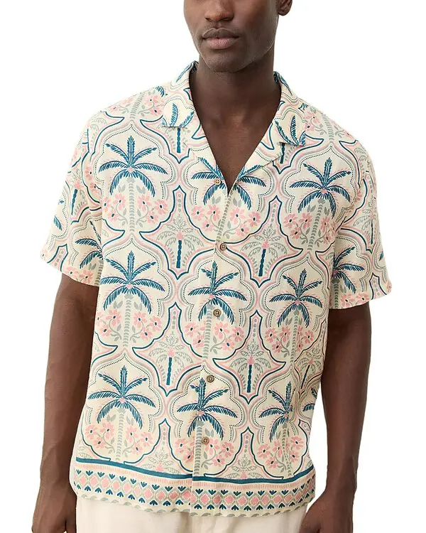 Marine Layer Regular Fit Print Camp Shirt