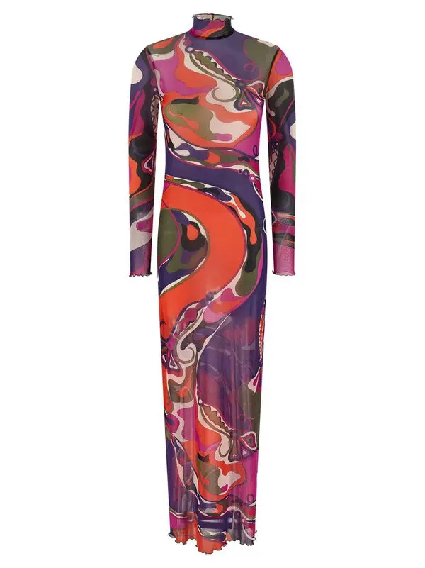 Emilio Pucci Printed Tulle Dress - Multicolor