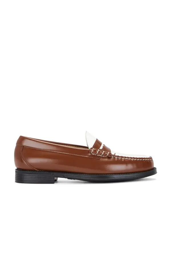 G.H.BASS Larson Easy Weejun Loafer - Cognac & White