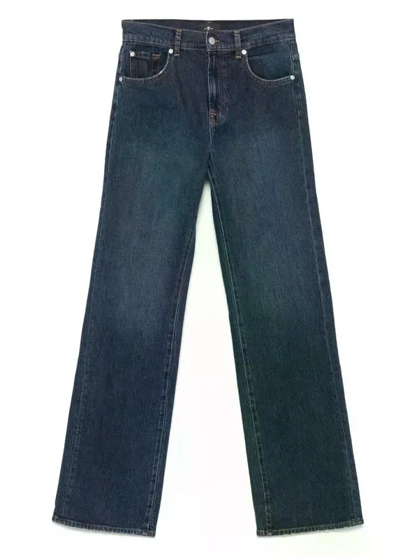 7 For All Mankind Bleached-effect Jeans