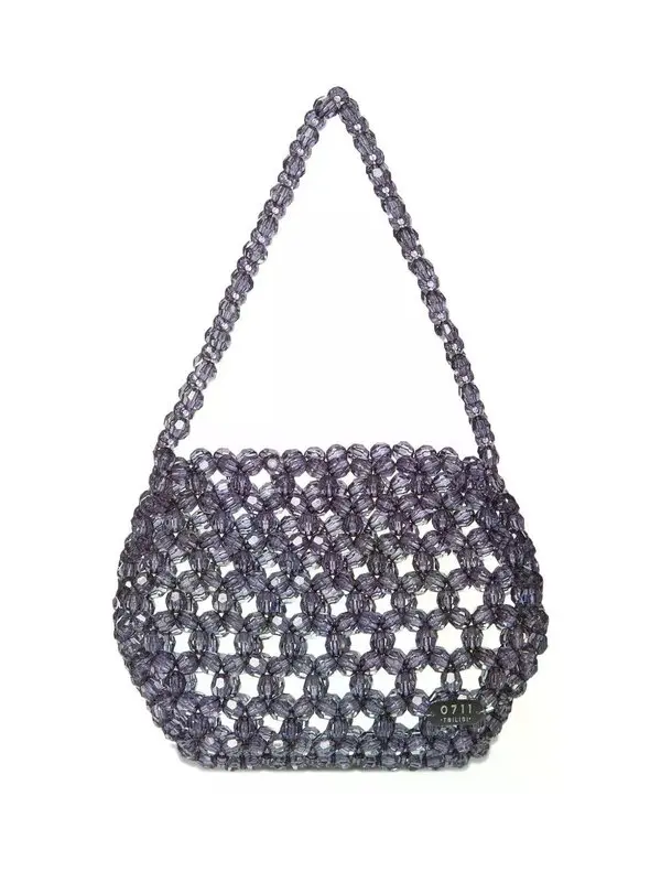 0711 TBILISI Mira Mini Beaded Bag - Blue