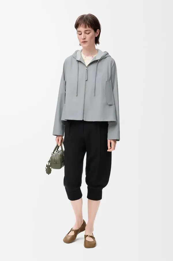 Loewe Hooded Jacket In Cotton