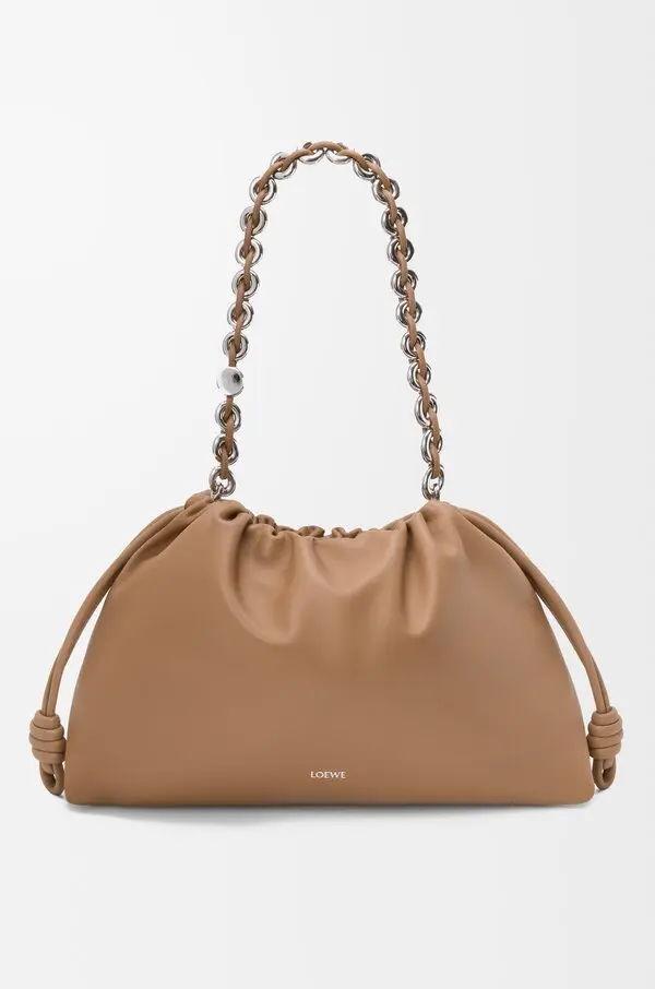 Loewe Large Flamenco Purse - Mocha