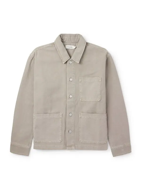 FRAME Cotton-canvas Chore Jacket - Neutrals