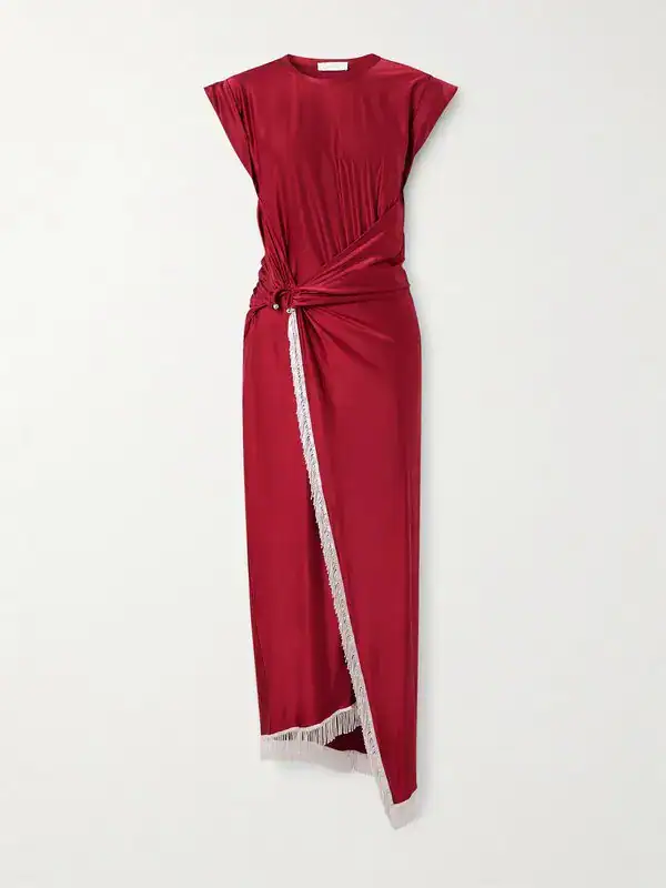 knee length athletic dresses HydroChic Geometric Short Sleeve Swim Dress & Cover Up main image 1
