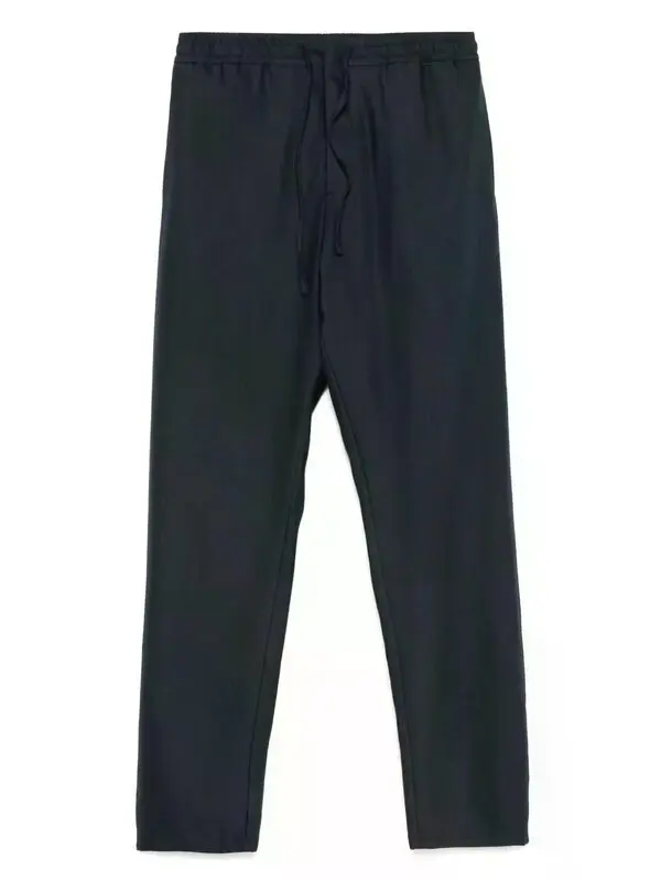 Canali Drawstring-waistband Trousers - Blue