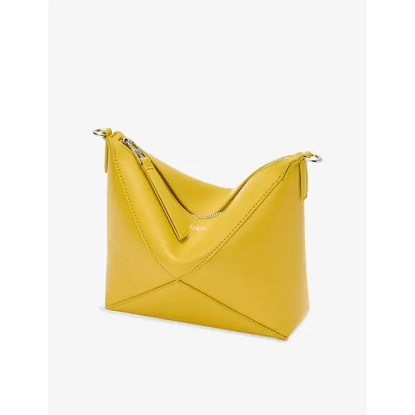 Loewe Puzzle Fold Leather Pouch Bag - Dandelion