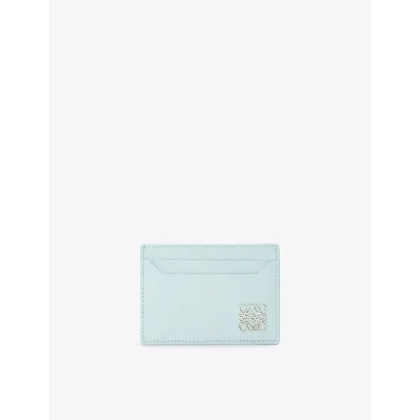 Loewe Anagram Leather Card Holder - Frozen