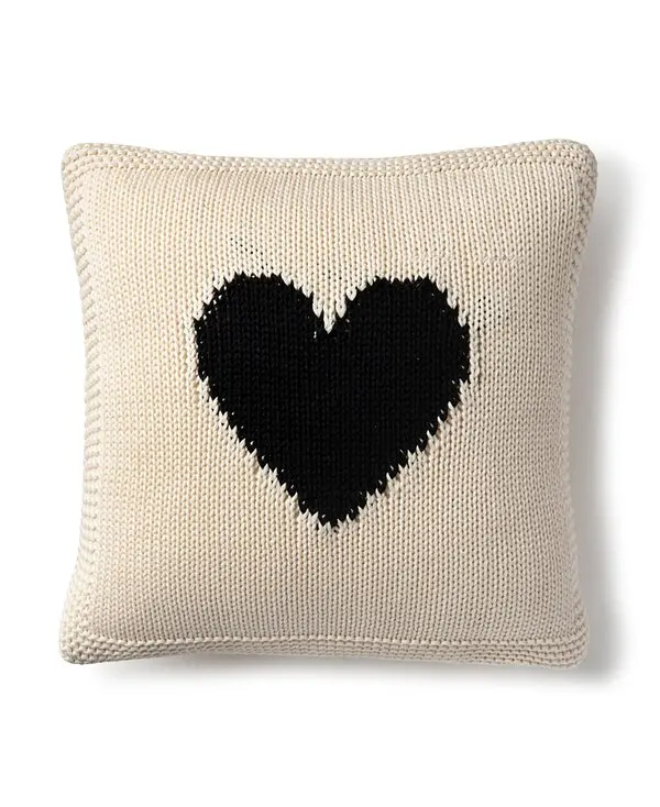 DOMANI HOME Heart Cushion - Black And Beige