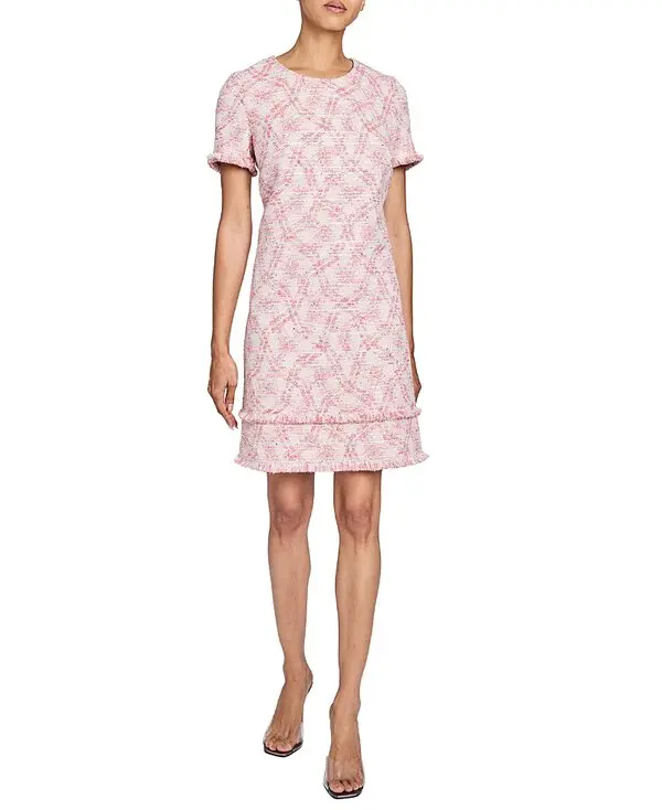 Santorelli Melania Cotton Jacquard Shift Dress