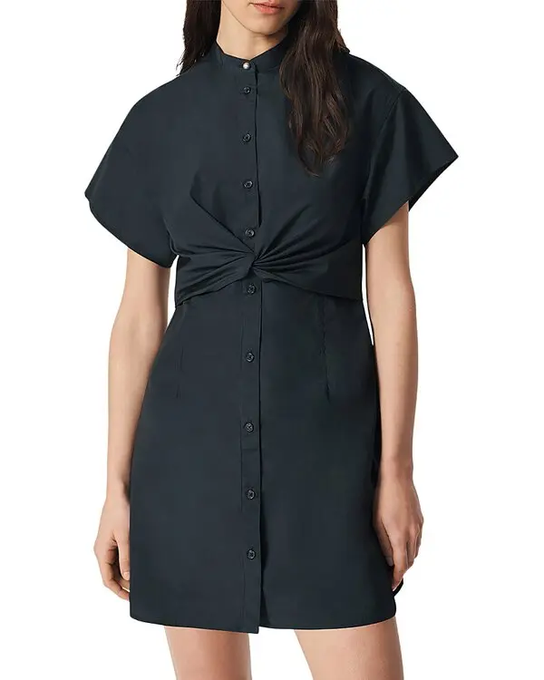 Rag & Bone Gretchen Poplin Shirt Dress - Black