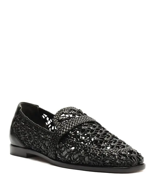 ALEXANDRE BIRMAN Jane Tresse Loafer Flats - Black