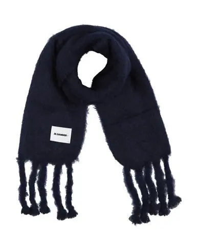 JIL SANDER Scarf Midnight Mohair Wool, Wool, Polyamide - Blue
