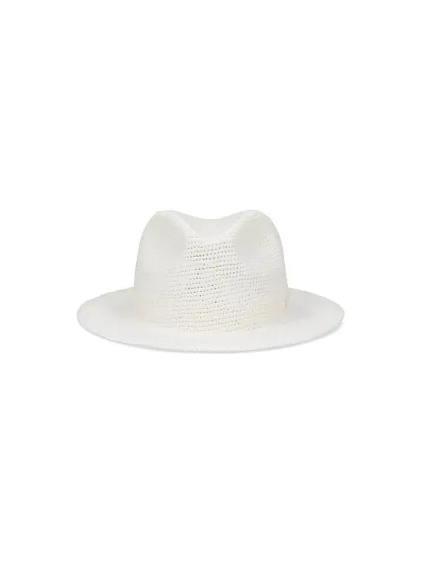 Borsalino Straw Hat - White