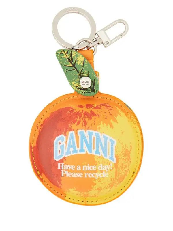 GANNI Keychain Apple - Orange
