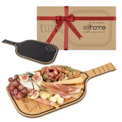 ELI HOME Pickleball Charcuterie Cutting Board -"today's Menu Pickleball"