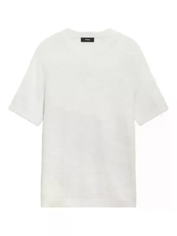 Theory Linen-blend T-shirt