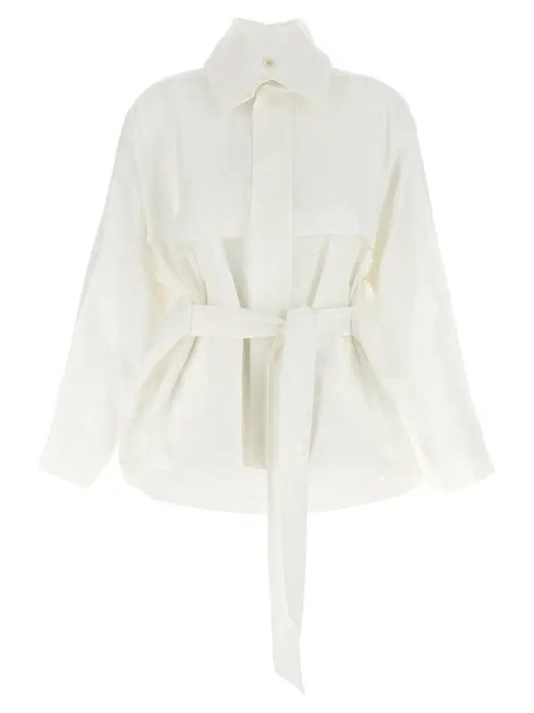 Issey Miyake Hempen Jacket - White