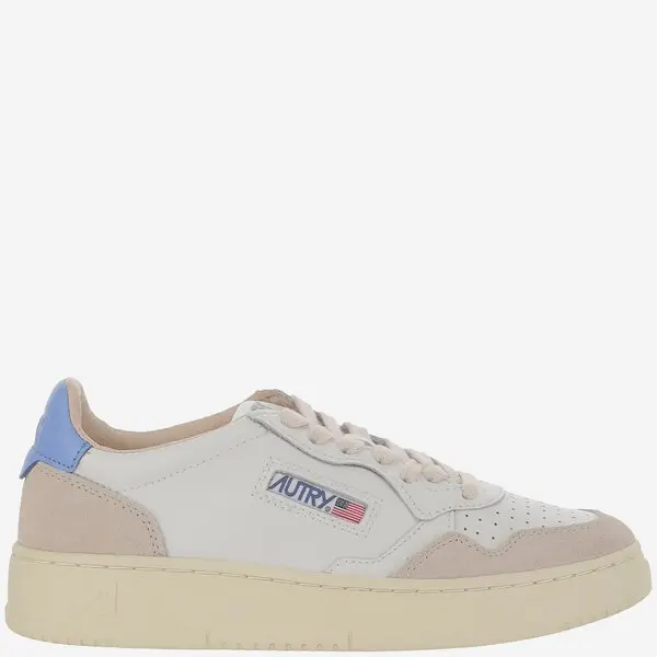 AUTRY Low Medalist Leather Sneakers - Blue