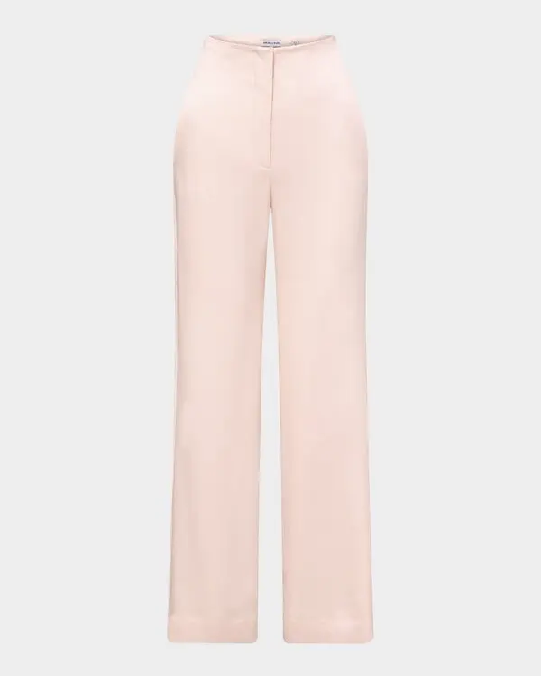 Veronica Beard Ronin High-rise Straight-leg Pants