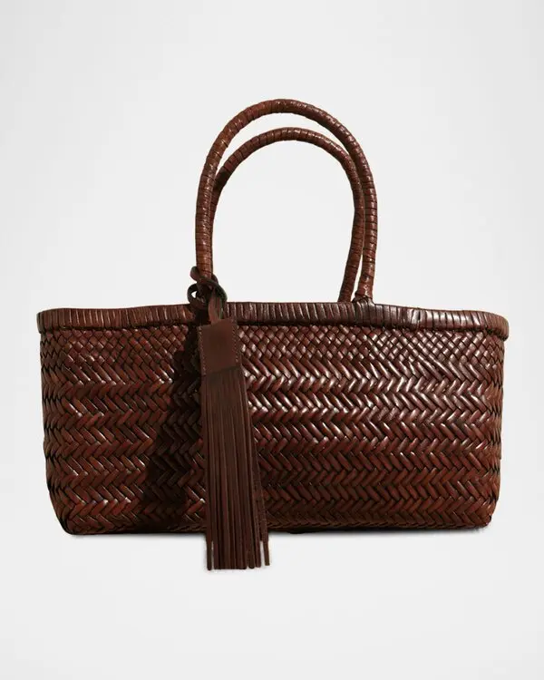 Manebí Knot Tassel Leather Tote Bag