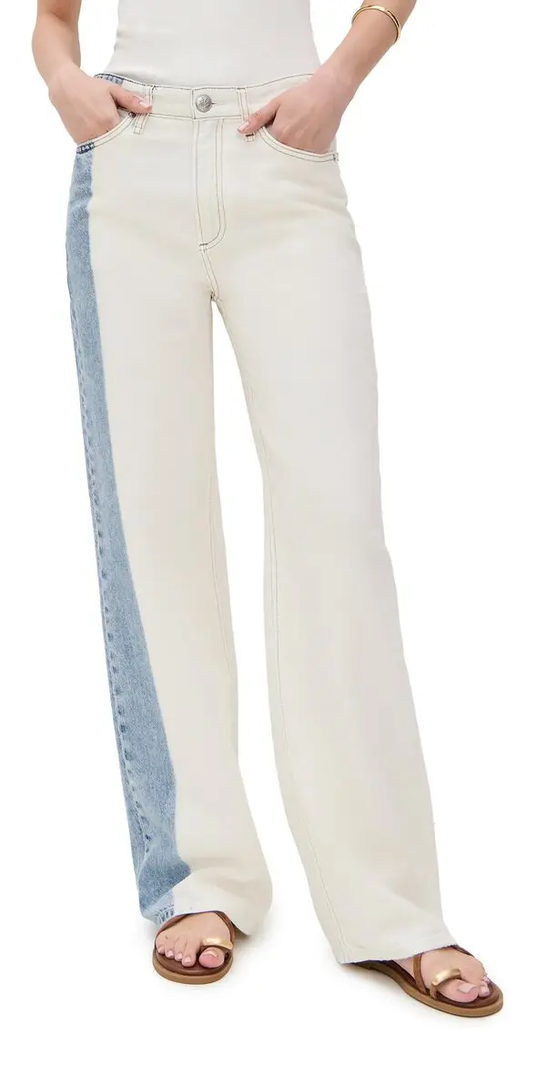 Rag & Bone Featherweight Logan Mid-rise Wide Leg Jeans