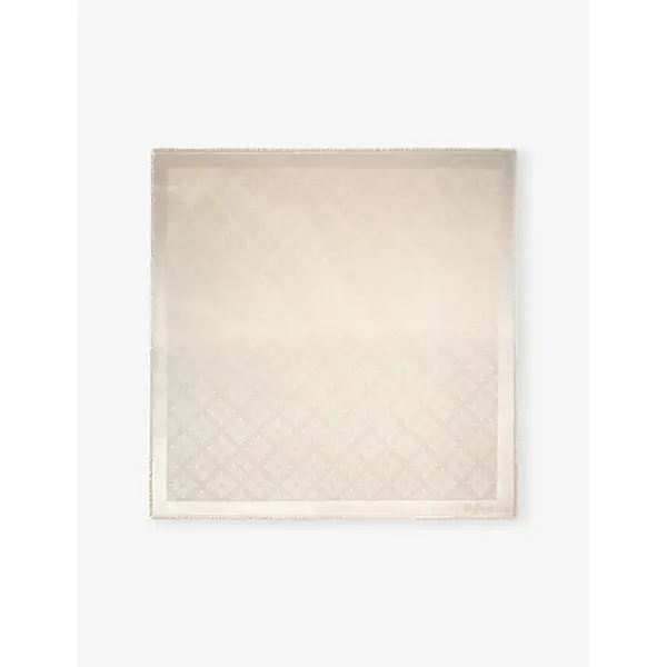 Mulberry Tree Square Cotton-silk Blend Scarf - Cashmere Taupe