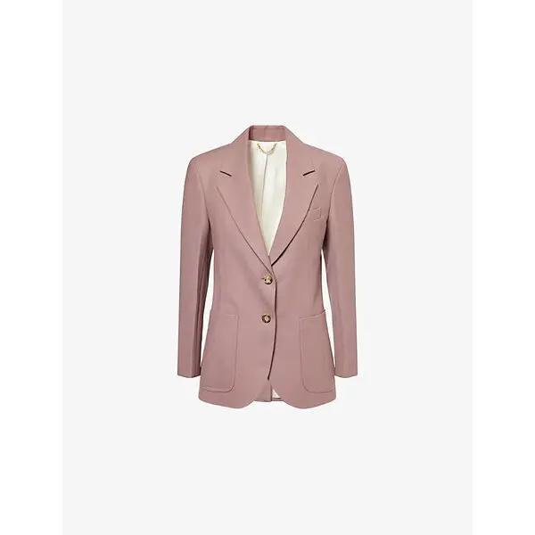 Victoria Beckham Single-breasted Wool-blend Blazer
