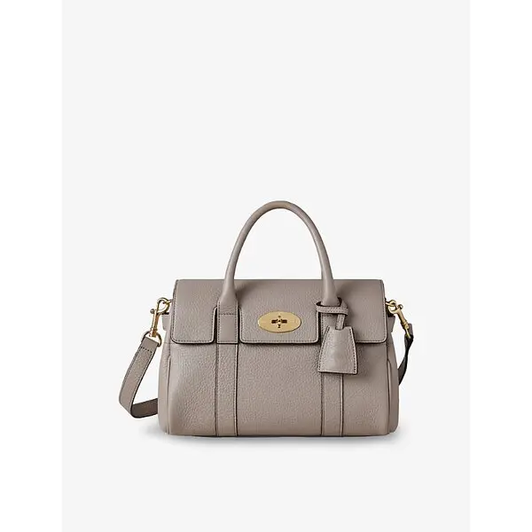Mulberry Bayswater Grained Leather Satchel - Cashmere Taupe