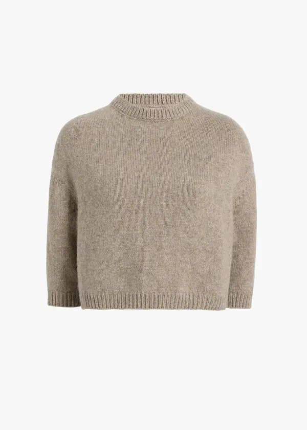Khaite Sabina Cashmere Pullover - Sepia