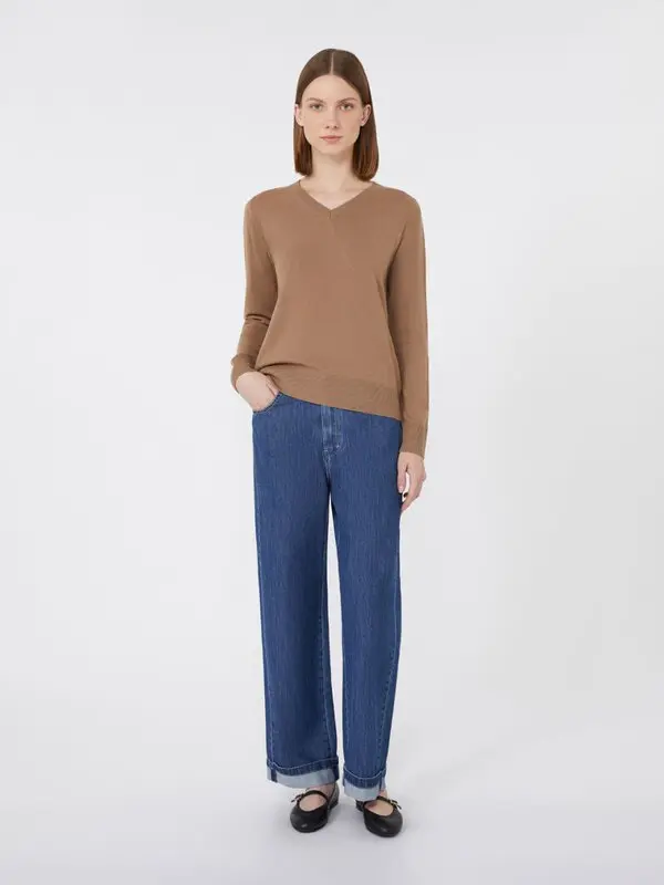 Max Mara Wool Yarn Jumper - Camel