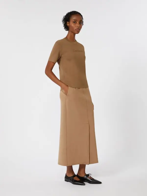 Max Mara Viscose Crêpe Yarn Jumper - Hazelnut Brown