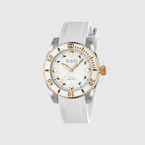 Gucci Dive Watch, 36mm - White