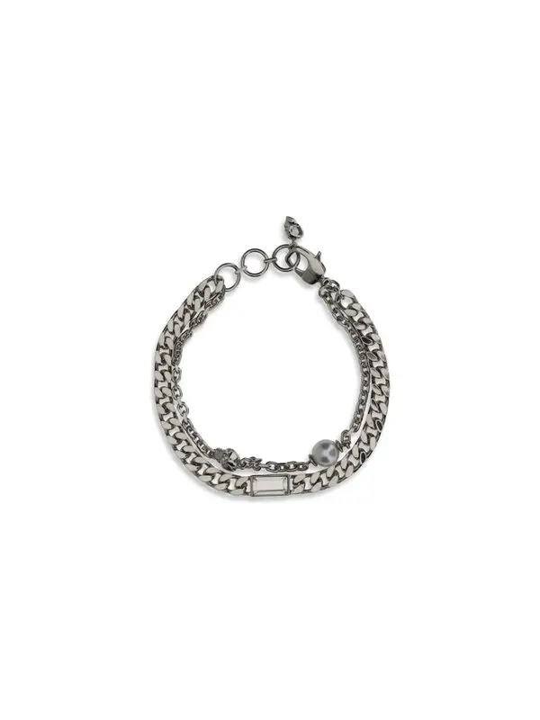 Alexander McQueen Crystal And Pearl Bracelet - 0926+crystal+pearl