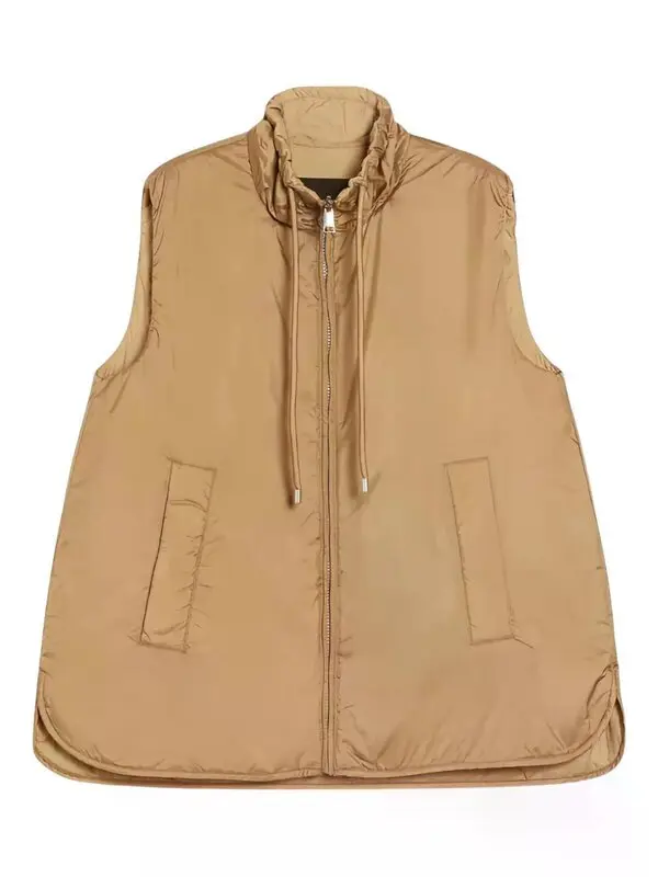 Max Mara Zip-up Gilet - Brown