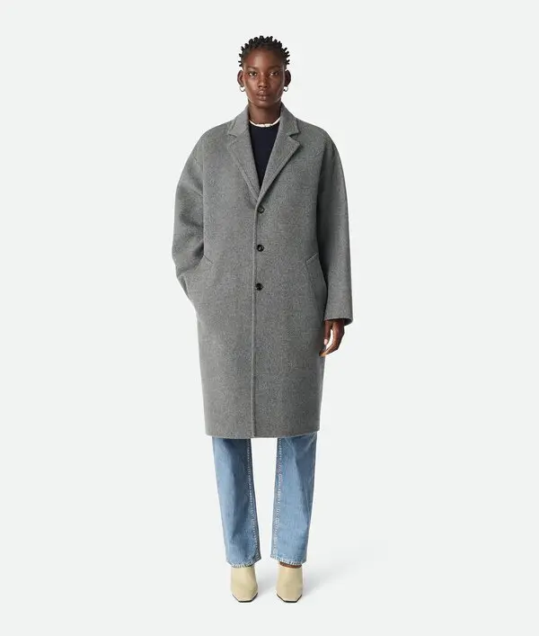 Bottega Veneta Cashmere Single Breasted Coat