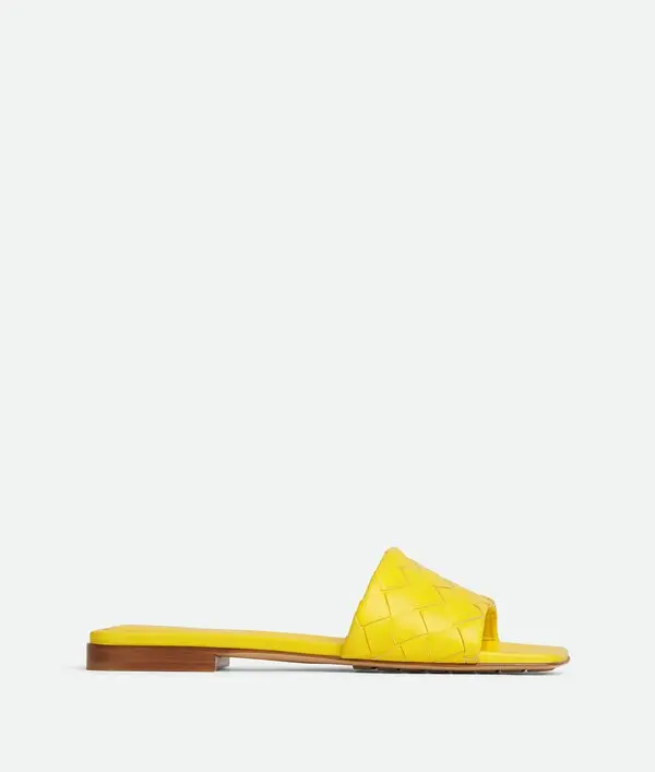 Bottega Veneta Parco Flat Mule - Daffodil