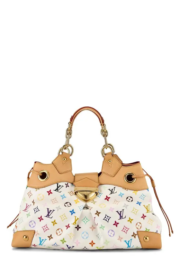 LOUIS VUITTON Takashi Murakami Monogram Ursula Handbag - White