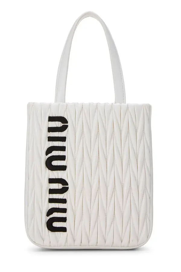 Miu Miu Nappa Convertible Top Handle Bag