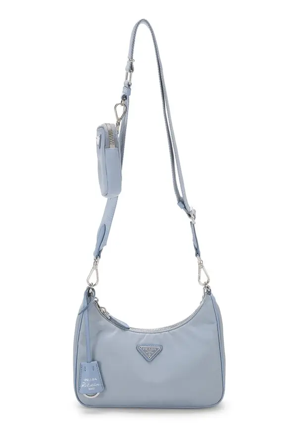 Prada Tessuto Re-edition 2005 Hobo Mini - Blue