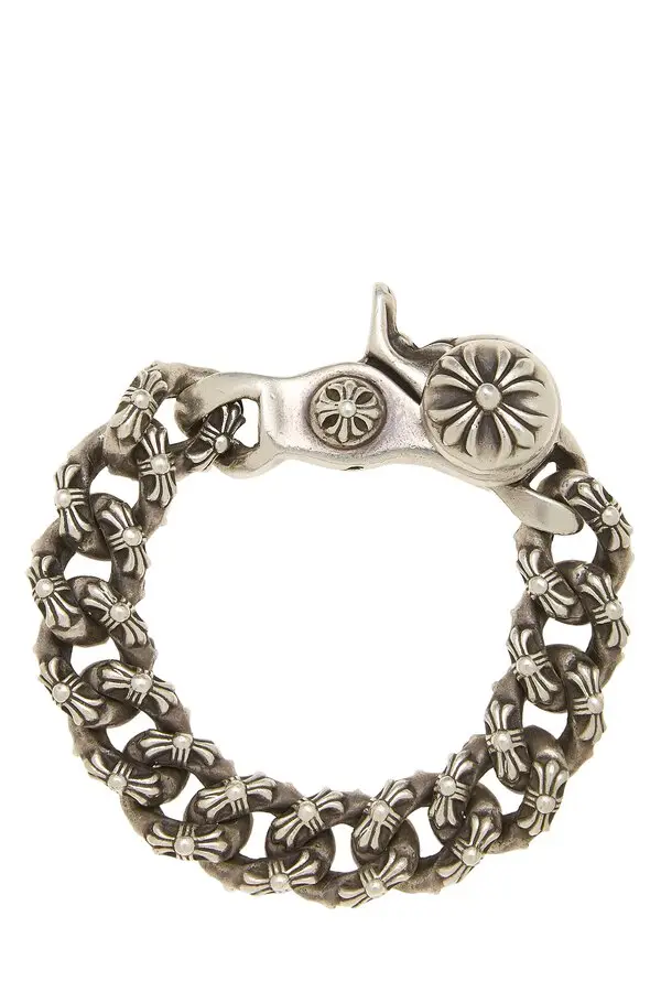 Chrome Hearts Sterling Cross Link Bracelet